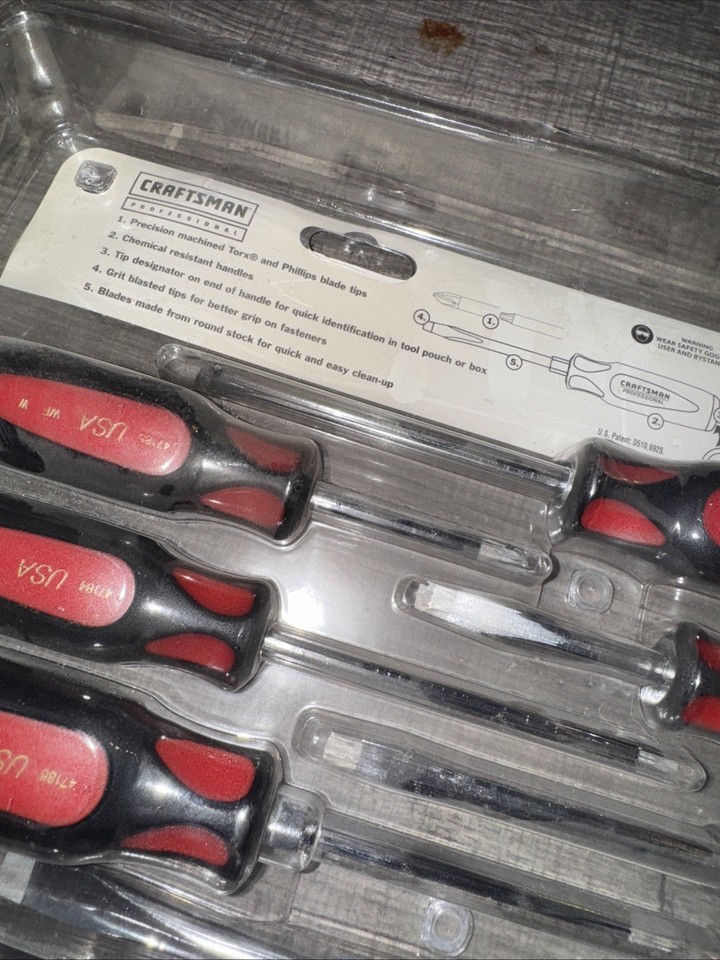 Sears Craftsman Professional USA Nos Huge 10pc Screwdriver Set 47203 ...