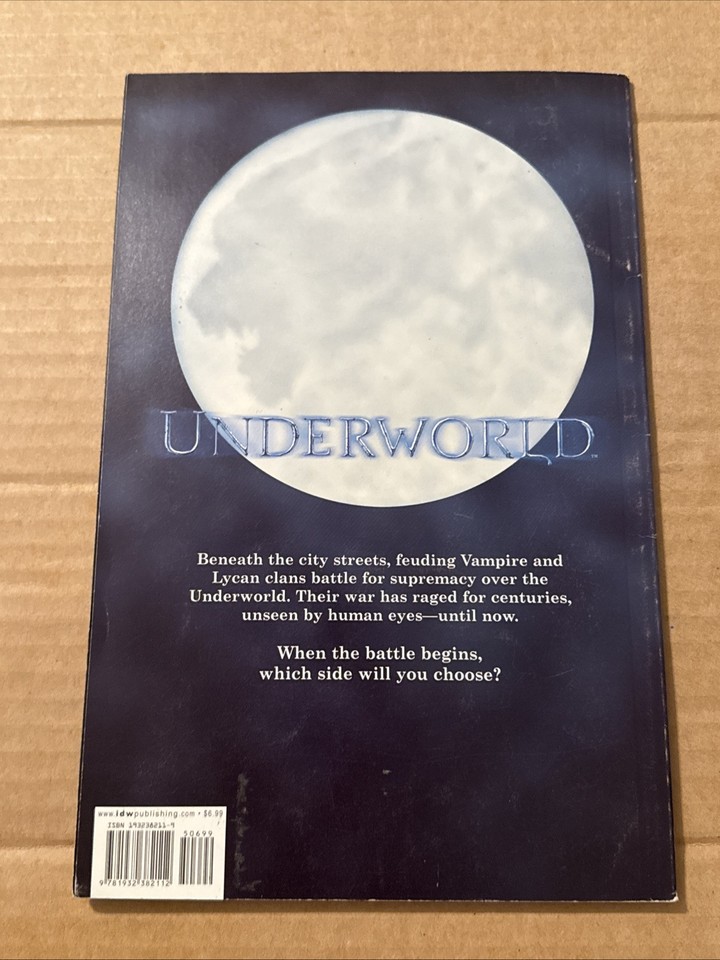 Underworld HTF Movie Adaptation Kate Beckinsale Cover IDW Comics 2003 ...