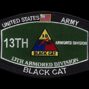 ARMY 13TH ARMORED DIVISION BLACK CAT HAT PATCH US ARMY | eBay