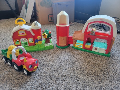 Fisher Price Little People Farm, Farm House, Silo And Tractor | eBay