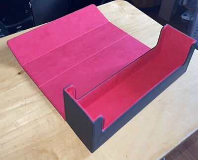 Top Loader Trading & Playing Card Deck Box TCG, PU Leather Baseball ...