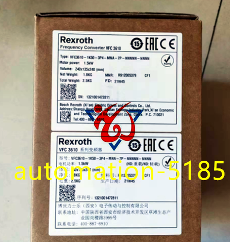 Rexroth 3610 VFC3610-1K50-3P4-MNA-7P-NNNNN-NNNN 1.5KW 380V New FedEx or ...