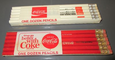 Vintage 2 Doz.Coca-Cola Advertising Pencils Dead Stock | eBay