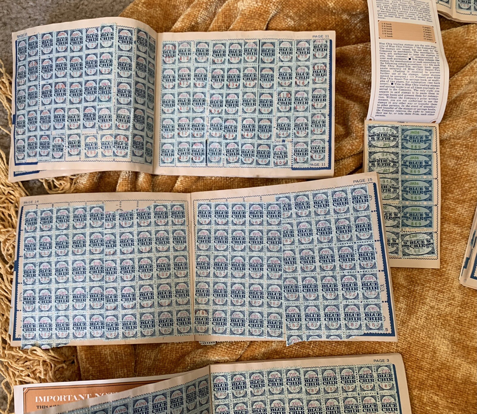 LOT of VINTAGE BLUE CHIP SAVER STAMPS Completed + RARE Super-Ten 1930 ...