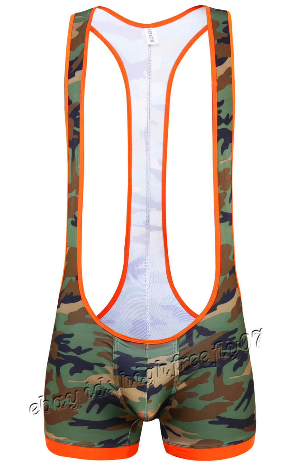 Strong Man's Camouflage Bodysuit Underwear Singlet Wrestling Leotard ...