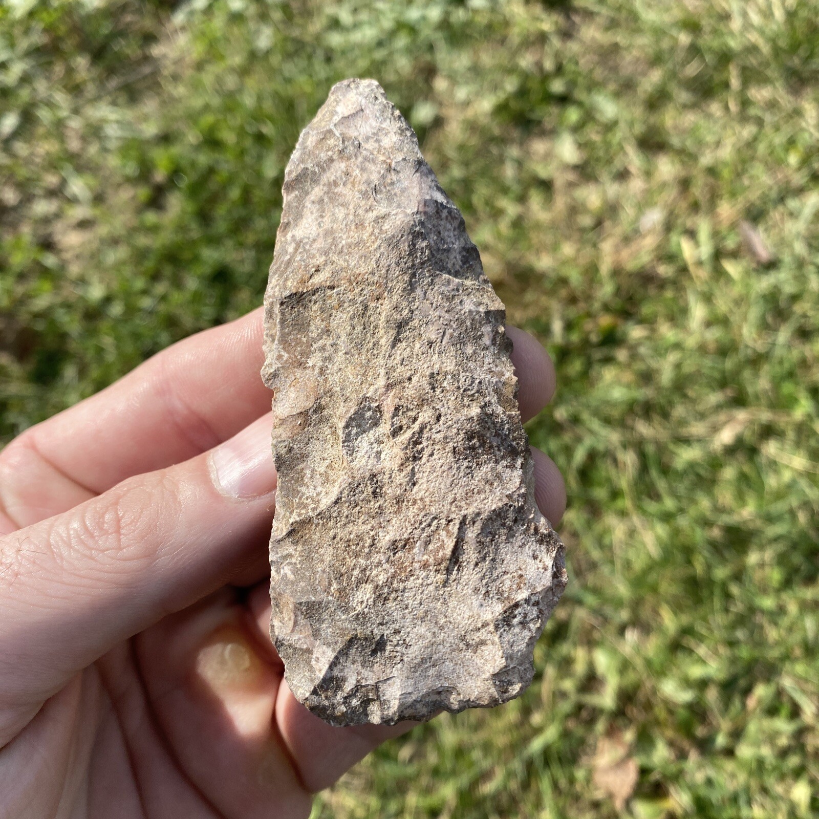 MLC s7137 3 3/4” Paleo To Archaic Lanceolate Arrowhead Summit Co Ohio ...