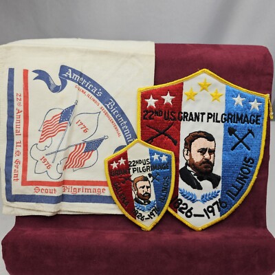 Boy Scouts Of America Vintage Mixed Lot Of 3 Neckerchief & Patches ...