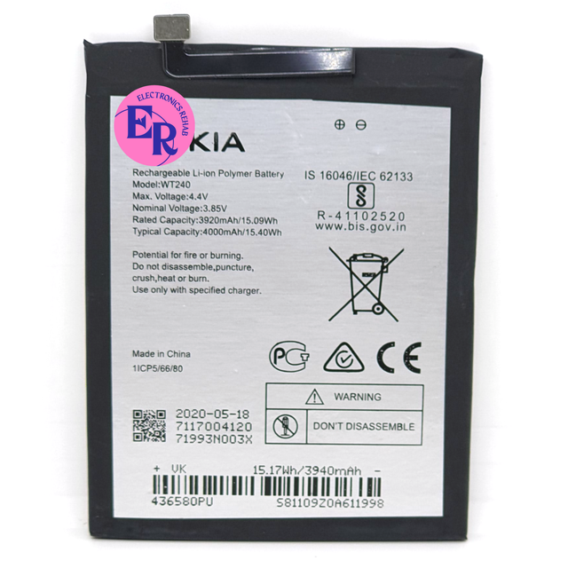 Original Battery Nokia WT240 4000mah for Nokia 3.2 for sale online | eBay