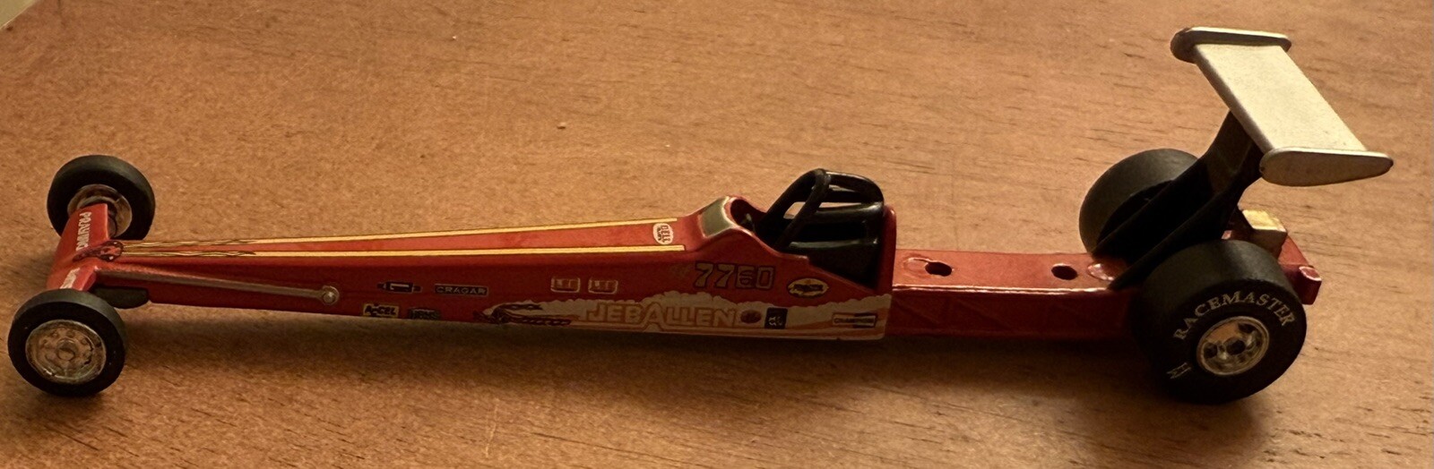 JOHNNY LIGHTNING #7760 RED BELL JEB ALLEN DIE CAST RACING QUARTER ...