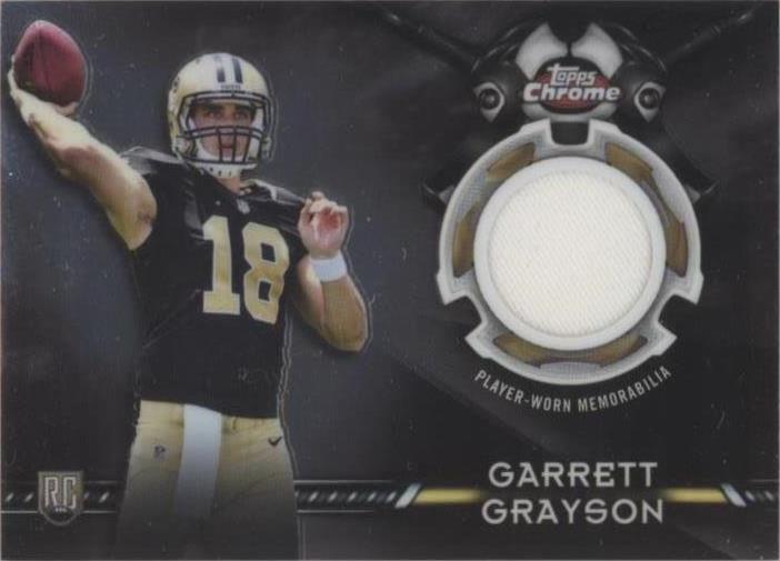 2015 Topps Chrome - Rookie Relics Garrett Grayson #TCRR-GG (MEM, RC ...