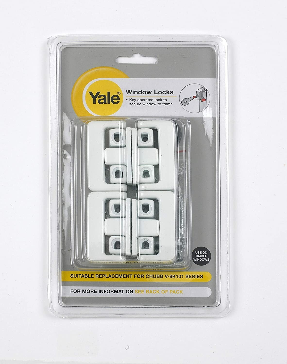 Yale Locks 8k101 Window Latches White Finish Multi Pack of 4 Visi ...
