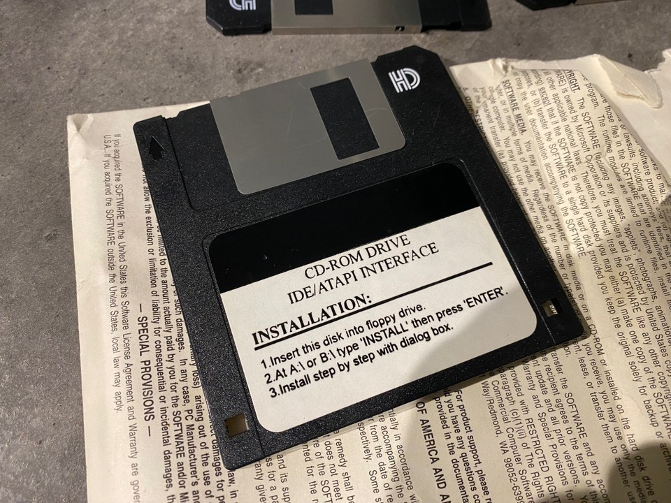 Microsoft MS-DOS v6.22 Operating System - Genuine Original 3.5" Floppy ...