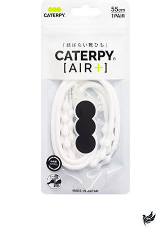 [Caterpy] AIR+ Caterpy Air Plus No-tie Shoelaces Silk White 70cm No Undoing Easy | eBay