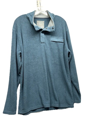 Free Fly Men's Xl Blue Bamboo Performance 1/4 Snap Pullover Fleece (A8 ...