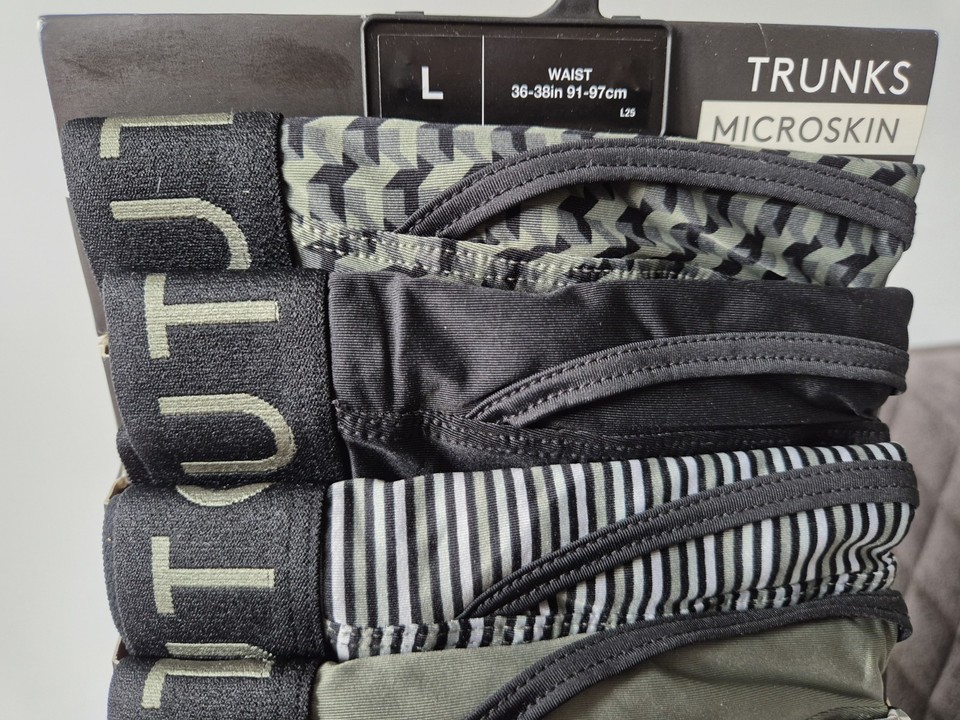 Marks & Spencer 5 Pack Autograph Microskin Trunks Green Mix Large 36-38 ...