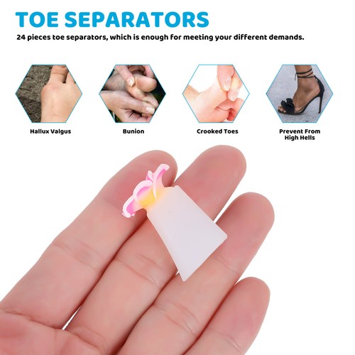 32 Pcs Cute Toe Dividers Toenail Separator for Pedicure Comfortable ...