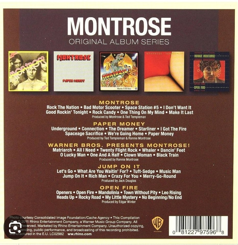 MONTROSE Original Album Series by Montrose (CD 2011) 5 CD 💿 NEW BOX SET ...