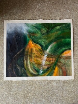 Canyon Waterfall the original painting (not a print) by Janis Mitchell ...