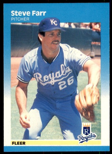 1987 Fleer Glossy Steve Farr . Kansas City Royals #367 | eBay