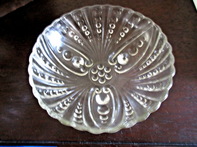 8.5" Vintage Anchor Hocking Burple Bubble 3 Footed Bowl | eBay