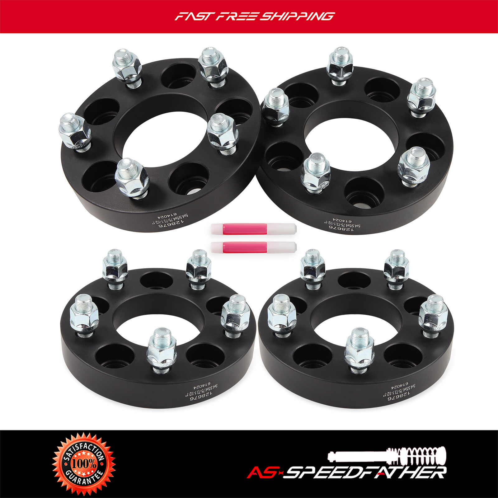 For Ford Explorer Ranger 5x4.5 to 5x4.75 Wheel Adapters (4) 1" Thick 1/ ...