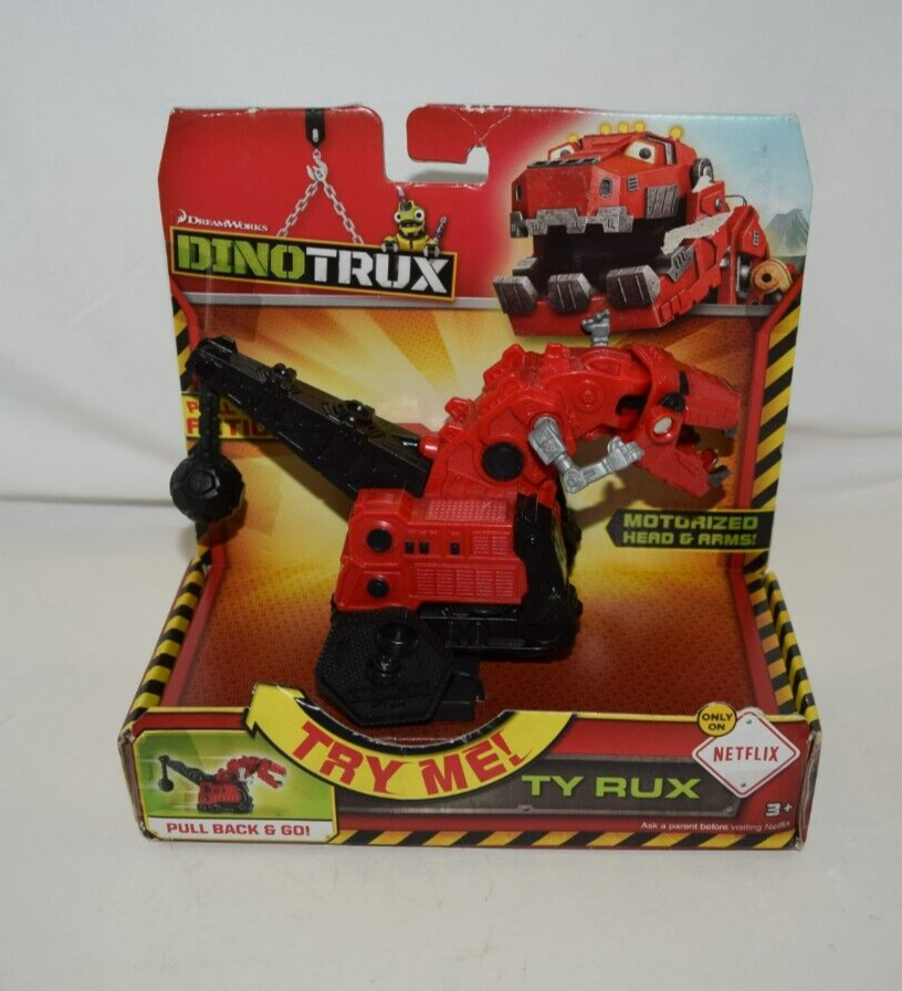 DREAMWORKS DINOTRUX TY RUX 7" PULL BACK AND GO VEHICLE 2015 MATTEL | eBay