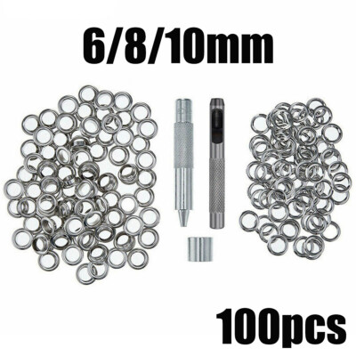 Eyelet Punch Die Tool Set Leather Craft Banner Kit Eyelets Grommet ...