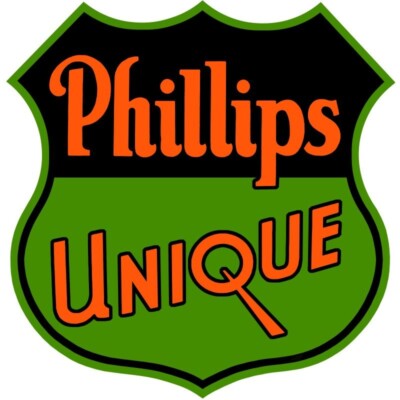 Phillips 66 Oil Co. UNIQUE NEW Sign 18" Wide Shield Shaped Diecut USA ...