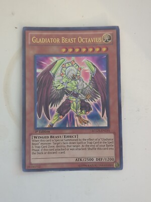 Gladiator Beast Octavius LCGX-EN235 1st Edition NM Ultra Rare Yugioh | eBay