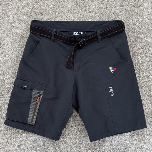 GILL RS08 Belted Race Shorts Men's Size 38 Gray Graphite St. Francis Yacht Club | eBay