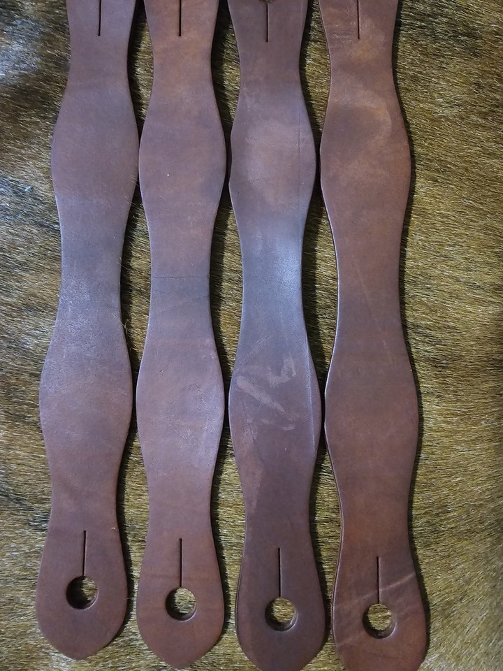 Two Pairs Of Leather Slobber Straps | eBay UK