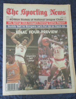 THE SPORTING NEWS APRIL 4, 1981 FINAL FOUR PREVIEW JEFF LAMP ISIAH ...