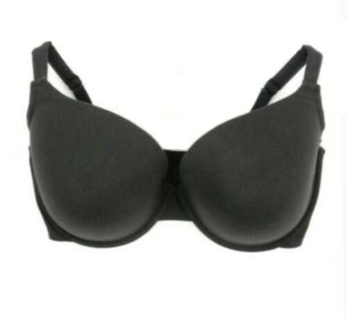 Cacique Lane Bryant Plunge Bra Cotton Blend Plus Size 40F Black | eBay