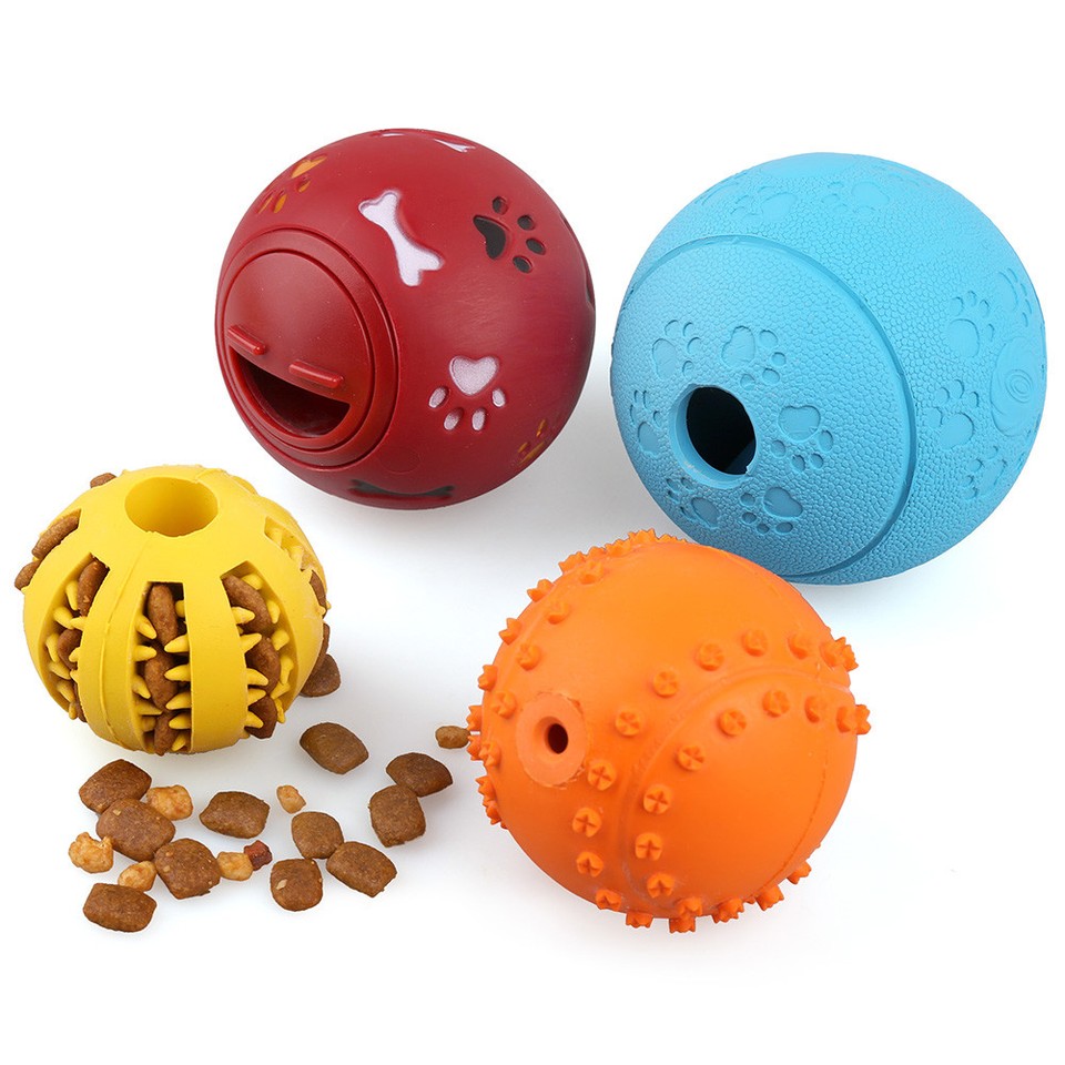 4pcs Pet Dog Interactive Tumbler Food Dispenser Feeder IQ Puzzle Treat ...