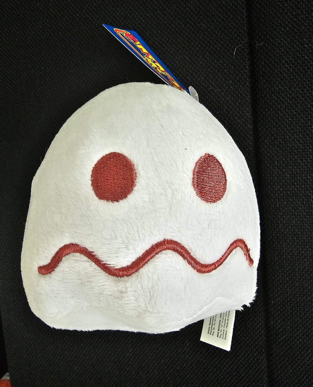 NEW Ms Pac-Man Pellet White Ghost Plush Toy Stuffed Doll Figure Pacman ...