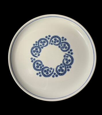 Vintage Denby Stoneware Ram's Head ENGLISH BLUE 10 1/8" Dinner Plate (1 ...