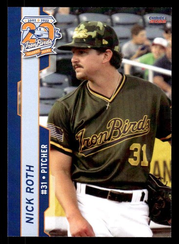 Nick Roth 2022 Choice Aberdeen IronBirds #25 Aberdeen IronBirds | eBay