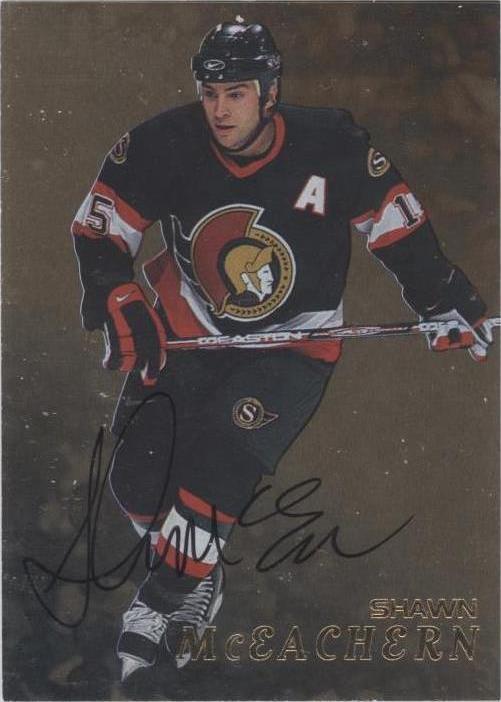 1998-99 In the Game Be A Player - Shawn McEachern #248 Gold Autographs ...