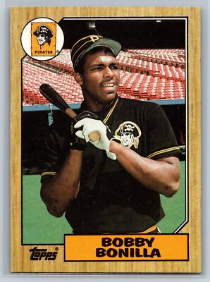 1987 Topps Bobby Bonilla Rookie Pittsburgh Pirates RC #184 | eBay