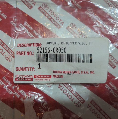 52156-0R050 Left Rear Bumper Side Retainer - 2016-2018 RAV4 - Genuine ...