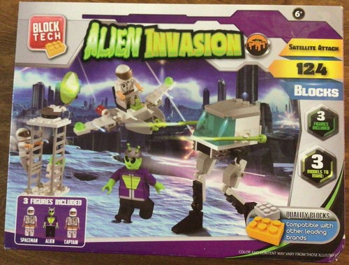 Block Tech Alien Invasion Satellite Attack Building Block Set 124 ...