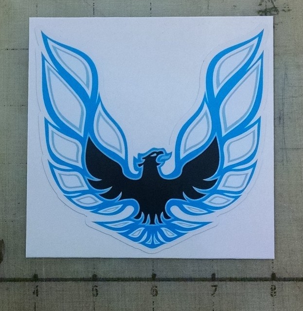 Vintage Trans Am 1973-1975 blue/black sticker decal 4"x4" | eBay