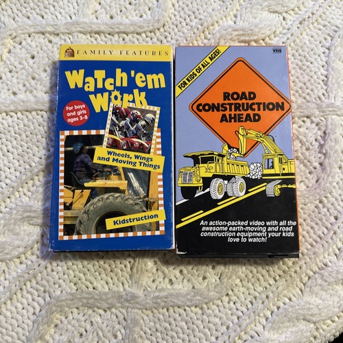 Road Construction Ahead, VHS, & Watch’em Work -tested Kids | eBay