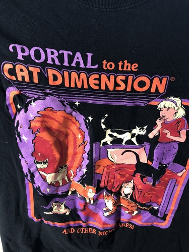 Steven Rhodes Portal Cat Dimension Shirt Small Free Ship | eBay