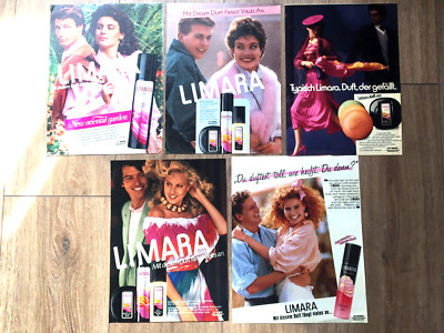 5 x ORIGINAL REKLAME WERBUNG 1981-89 LIMARA - Duft, der gefällt | eBay.de