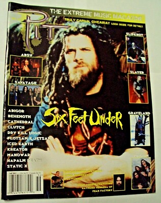 PIT Magazine Fall 2001 Six Feet Under Slayer Savatage Flotsam & Jetsam ...