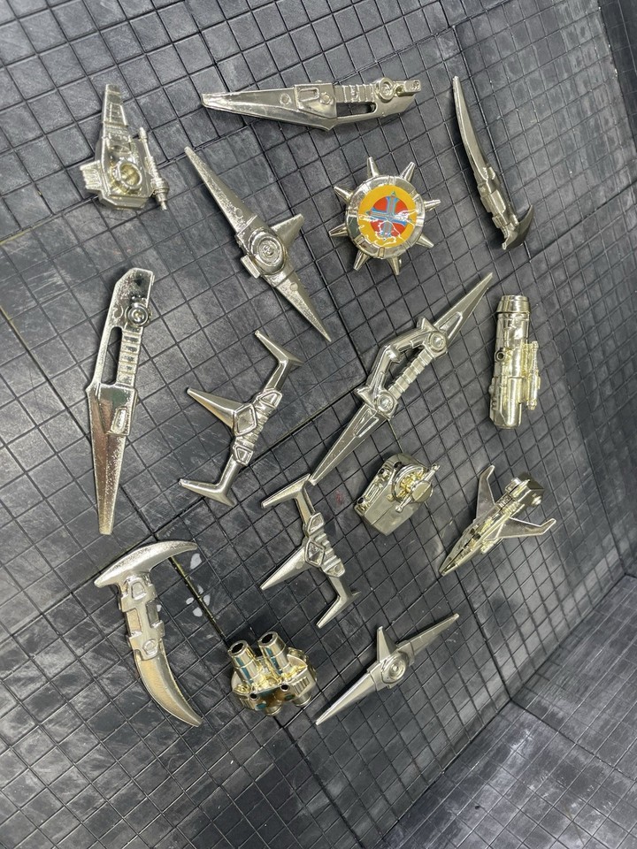 Lot of 15 Vintage 80's Voltron Weapons Accessories Swords Gold Chrome ...