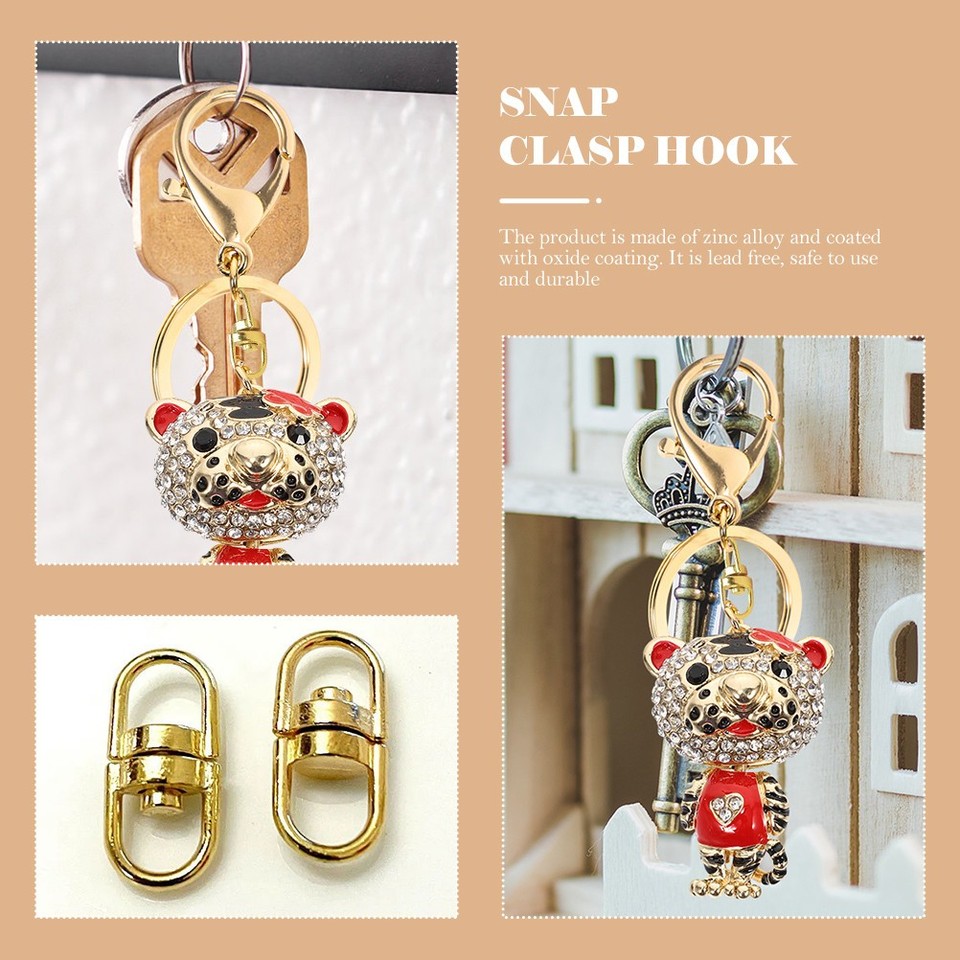 100 Pcs Swivel Clasps Clip Lanyard Clips Snap Hook Lanyards Trigger ...