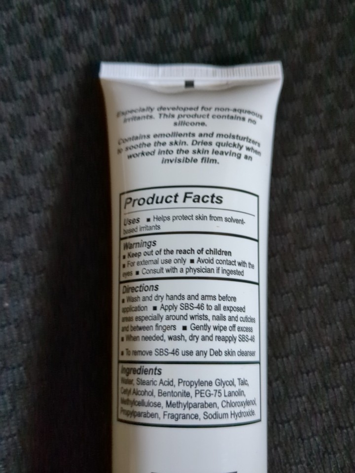 SBS 46 Protective Cream Solvent - Resistant (5oz) Lot of 6 | eBay