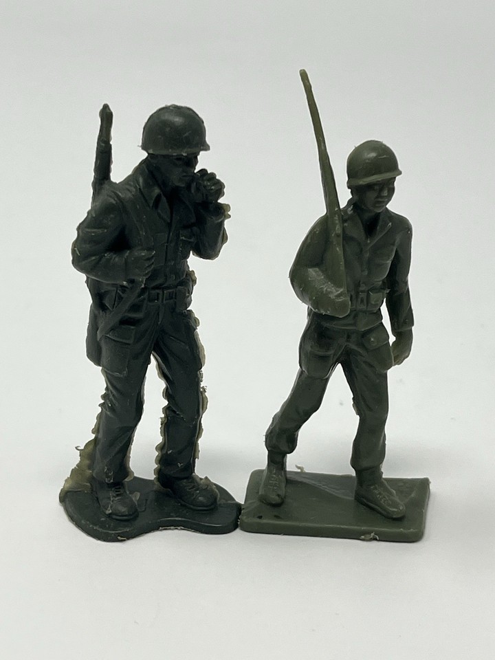 Vintage Tim Mee/MPC/Unmarked Plastic Toy Soldiers With Jeep | eBay